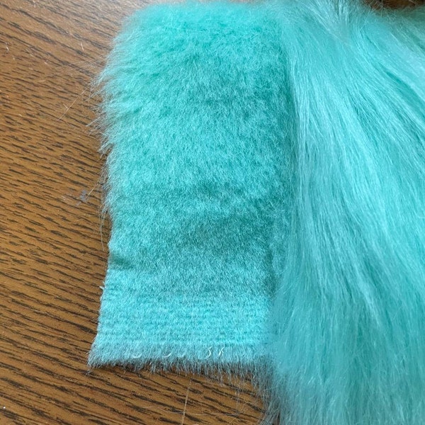 Sasha AQUAMARINE 2 Inch Long Pile Soft Luxury Faux Fur Fabric Fursuit ...