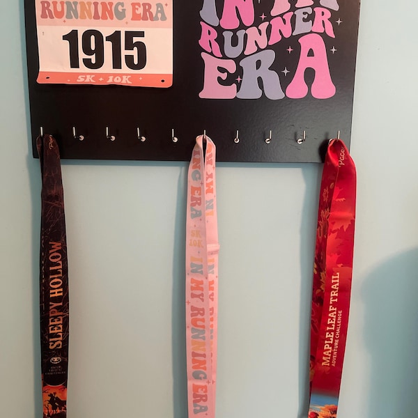 Customizable Single Bib Medal Holder Medal Display Rack - You Design It ...