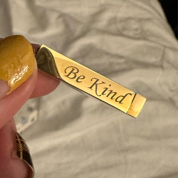 Personalized Engraved Secret Message Stainless Steel Necklace - Etsy