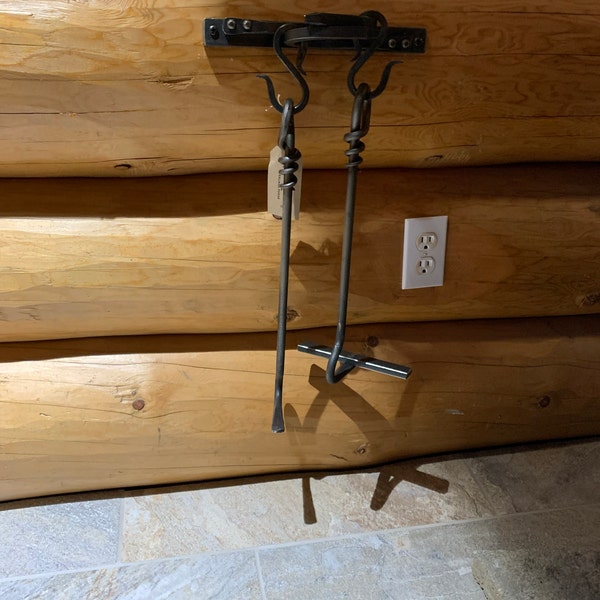 Blacksmith Forged Double Hook - Etsy