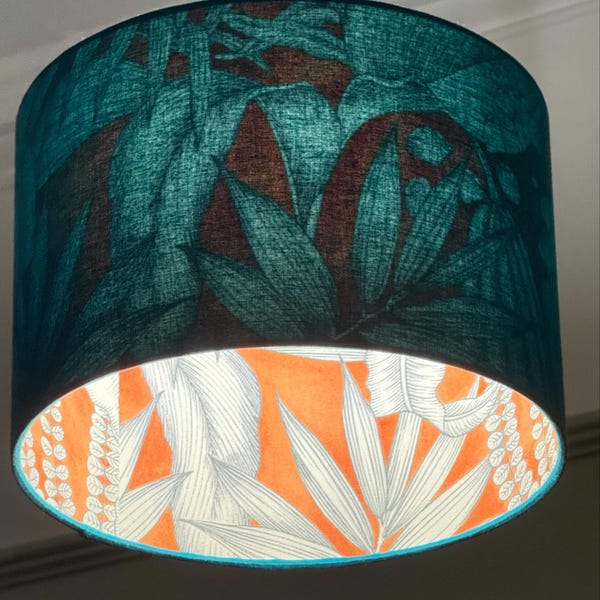 Bright Palm Lampshade, Ceiling Lamp Shade, Pendant Lampshade, Table ...
