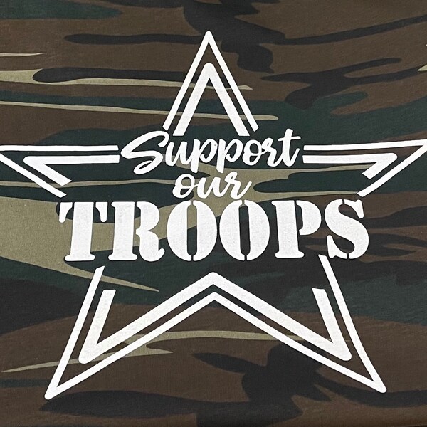 Support Our Troops Svg - Military Svg - Soldier Svg - Patriotic Svg ...