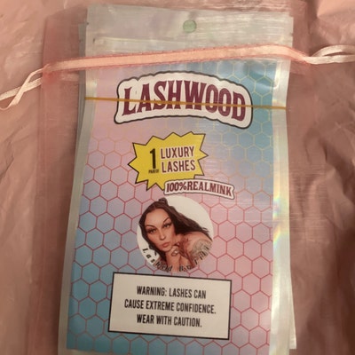 Eyelash Storage Bags for Mink Eyelash Line, Eyelash Laser Zip Bags ...