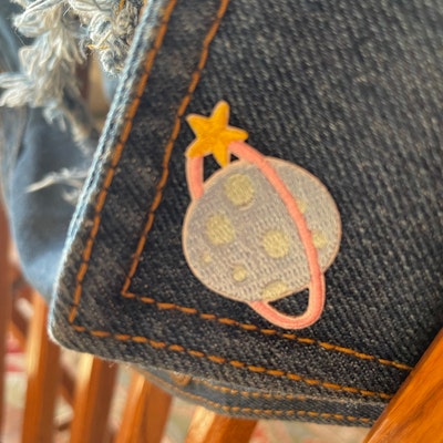 Planet Iron on Patch Planet Sew on Badge DIY Patch Cute UFO Embroidery ...