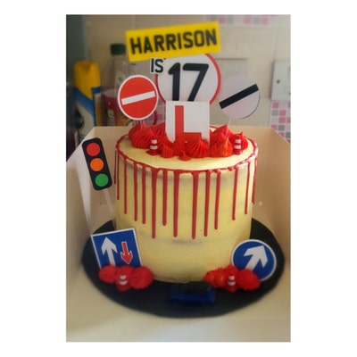 Personalised Learner Driver Cake Topper New Driver Cake Topper L Plate ...