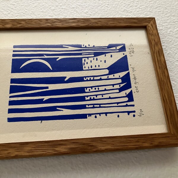 DANCE of STARLINGS A3 Linocut Print - Peace, Freedom, Flying Flock of ...