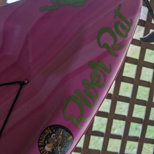 River Rat Vinyl Decal Script Words Jetski Swimming Boating Sticker ...