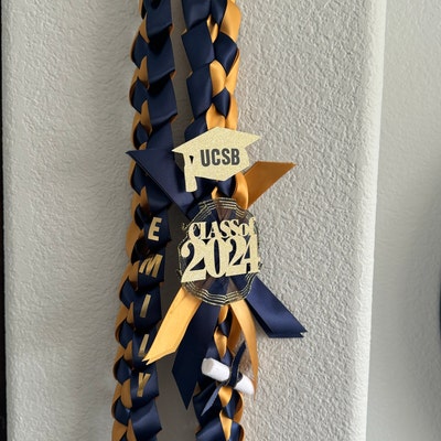 Basketball Ribbon Lei/graduation Leis/ Senior Night/sport Night/spirit ...