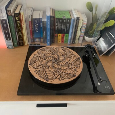 Leaf Mandala Turntable Slipmat Cork Turntable Mat DJ Slip Mat - Etsy