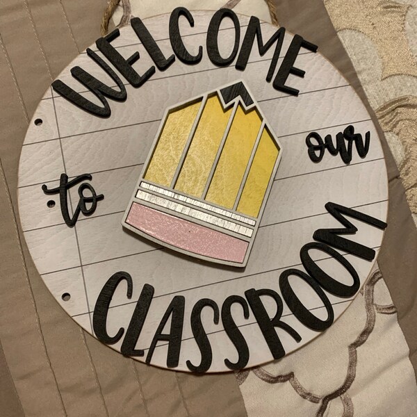 Welcome to Our Classroom Teacher Gifts Teacher Sign Classroom Decor ...