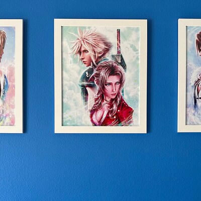 Cloud and Aerith Final Fantasy VII Remake Limited Edition Fine Art ...