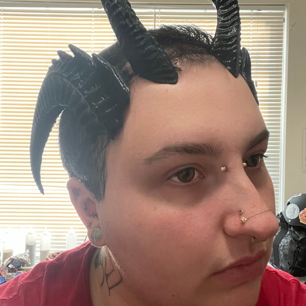 Lightweight Costume Spiked Ram Horns - Etsy