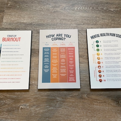 Retro Mental Health Posters, Set of 20 Prints, Therapy, Counseling ...