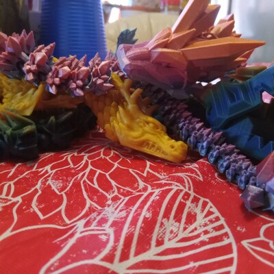 3D Printed Articulated Snake BOA Design by Cinderwing3d - Etsy