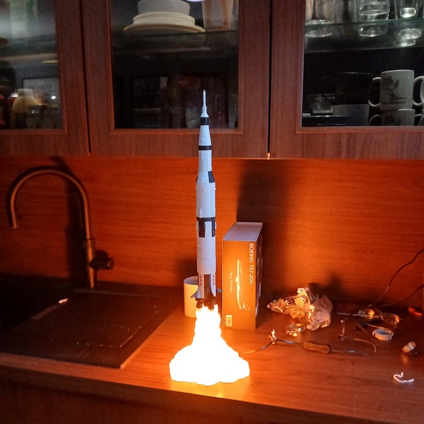 Desk Lamp Rocket Lamp – Saturn V Launch Lighting for a Creative Boost ...