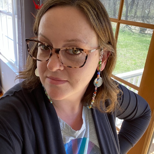 Colorful Glasses Chain Beaded Eyeglass Strap Etsy