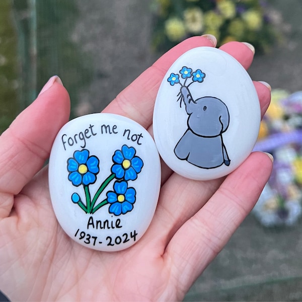 Forget Me Not Keepsake Stone ,remembrance Gift, Never Forget, Sympathy ...