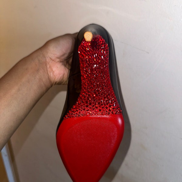 Red Shoes With Crystal Red Bottoms, Stiletto High Heel Pumps | Fashion ...