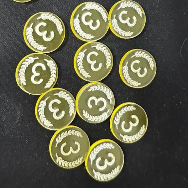 Coin Tokens, Currency Tokens, Gold Tokens, Money Tokens, Board Game ...