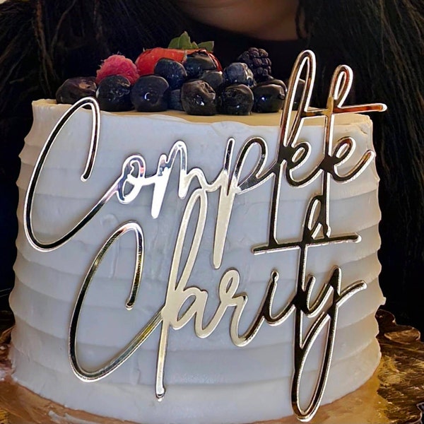 Wedding Cake Topper, Acrylic Cake Topper, Custom Last Name for Wedding ...