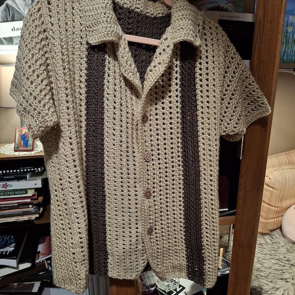 Crochet Pattern -amalfi Top - Men's Crochet Top Pattern, Men's Crochet ...