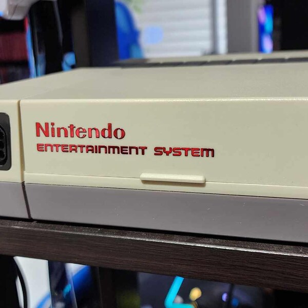 Nintendo NES Label / Aufkleber / Sticker / Badge / Logo 74 X 11mm268b ...