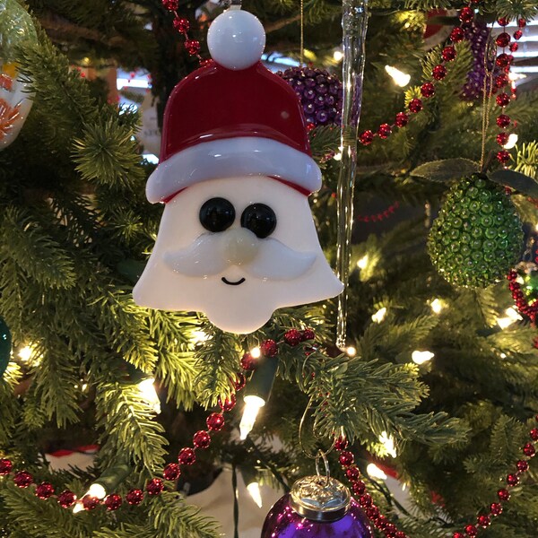 Ghost Fused Glass Refrigerator Magnet, Halloween Magnet, Fused Glass ...