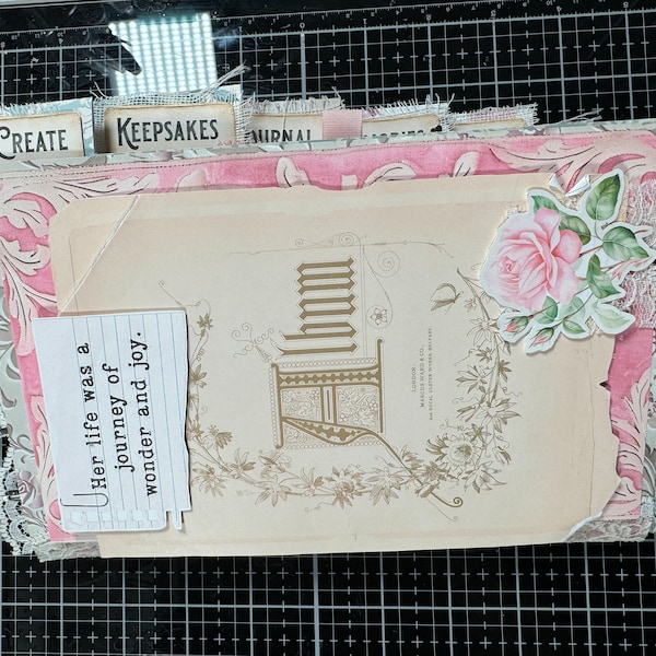 Shabby Victorian Scrap Pack, Roses, Teal, Ephemera, Junk Journal, Kit, Pink, Papers, Vintage, My ...