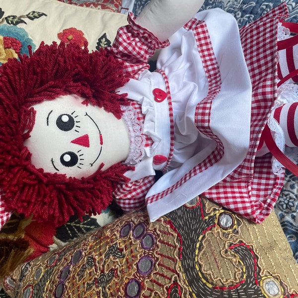 Handmade Raggedy Ann Doll - Etsy