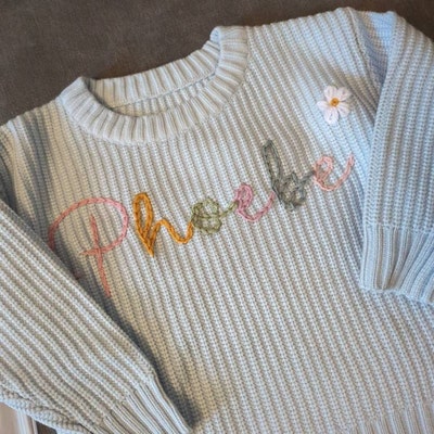 Personalised Knitted Jumper Baby Jumpers Name Jumper Keepsake Jumper ...