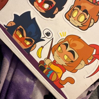 Chibi Party MK and SWK Cardboard Cutout Sticker 3 Inch Matted Sticker ...