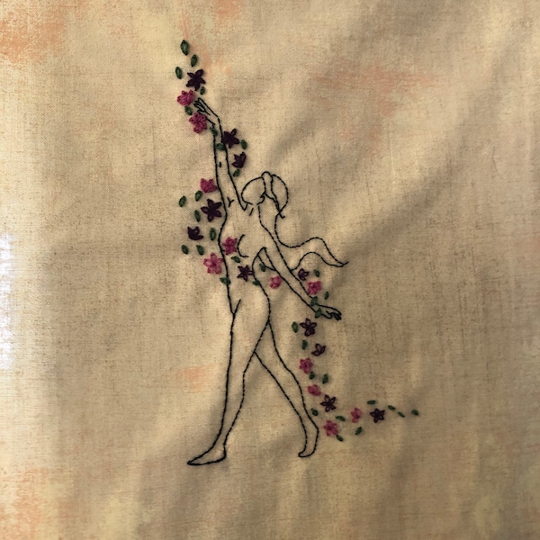 Embroidery PDF Pattern, Flower Goddess, Digital Pattern, Witch ...