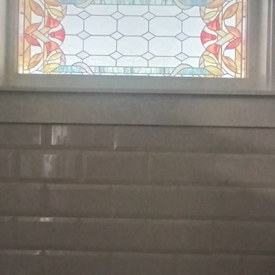 Custom Size Stained Glass Window Film Frosted Privacy Static Cling ...