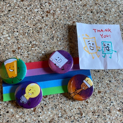 Inanimate Insanity Object Show Button Pins Fanart OSC - Etsy