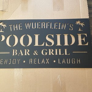 Outdoor Oasis Metal Sign Personalized Patio Sign Metal Sign - Etsy