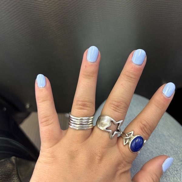 Anatomical Gripping Hand Skeleton Ring, Silver Finger Ring, Cool Wrap ...