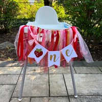 Race Car High Chair Banner Garland First Birthday 1st Red - Etsy