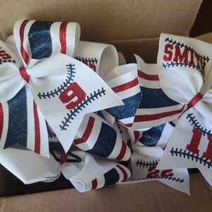 Custom Cheer Bow in Your Team Colors, Great Gameday Cheer Bow ...