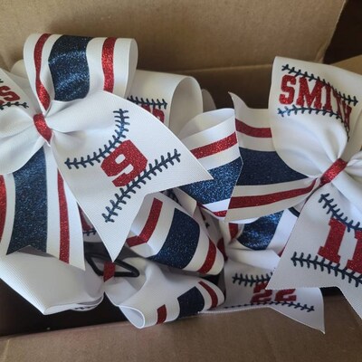 Custom Cheer Bow in Your Team Colors, Great Gameday Cheer Bow ...