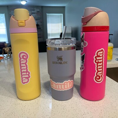 Retro Name Decal, Waterproof Personalized Vinyl Sticker, NAME STICKER ...