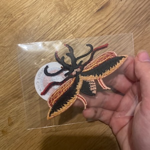 Embroidered Insect Patches Butterfly Beetle Moth Scarab Cicada Maybug ...