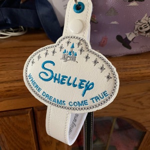 Mouse Ear Strap Personalized Ear Saver Ear Fob Cast Member Badge Style ...