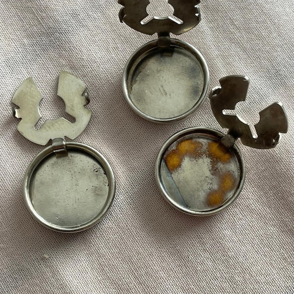 18mm Brass Button Cover Silver Tone Findings (12 Pieces) - Etsy