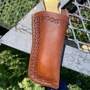 Leather Knife Sheath for 4 Trapper 2c - Etsy