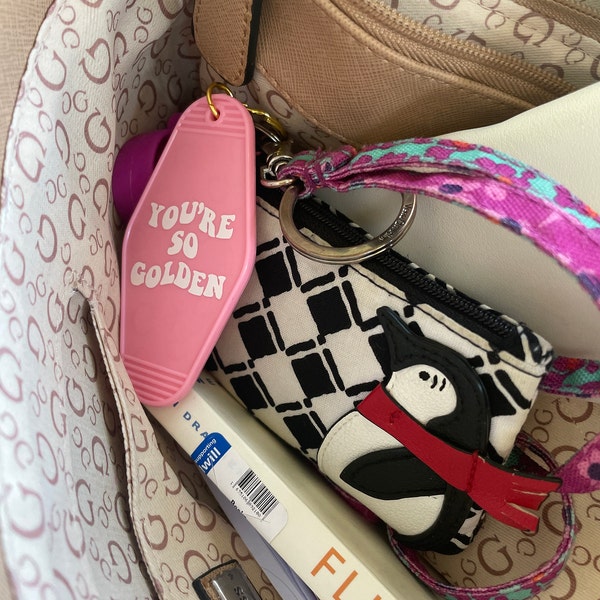 Customizable Dorm Keychain - Motel Style Keychains, Back to School ...