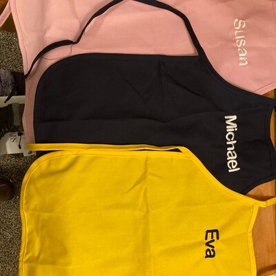 Personalized Kids Apron, Cooking Kitchen Gift, School Gift, Student ...