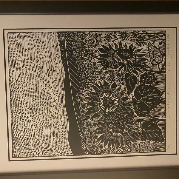 The River Ballet Linocut in Blue,otter Linocut,kingfisher Linocut ...