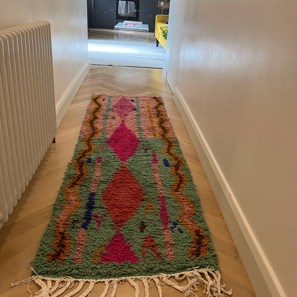 Custom Moroccan Runner Rug - Colorful Rug Runner - Boujaad Hallway ...