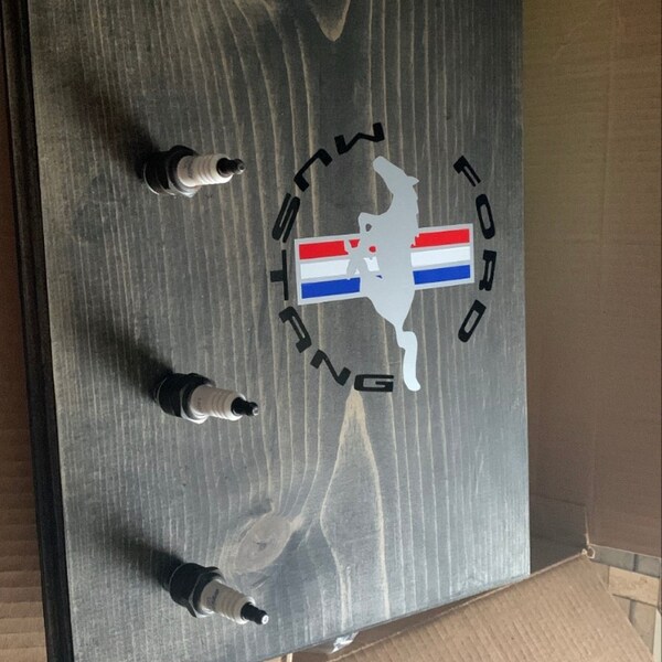 Ford Camo Spark Plug Car Sign Coat Hook Key Holder Garage Decor ...