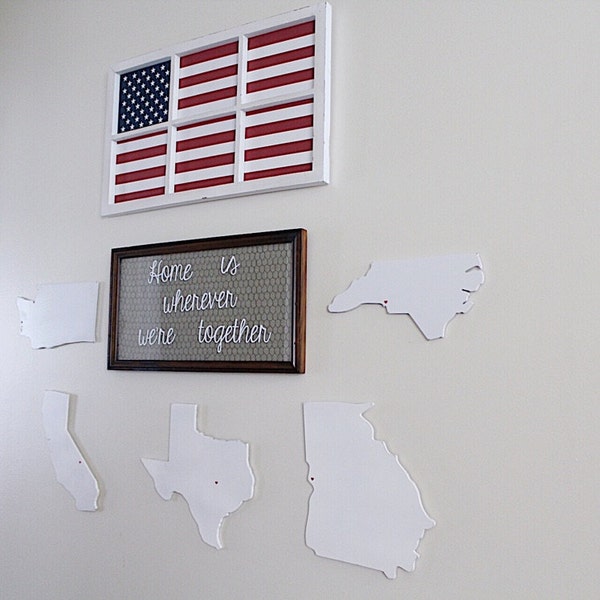 North Carolina Unfinished Wooden State Craft Decorable Shape, Any State ...